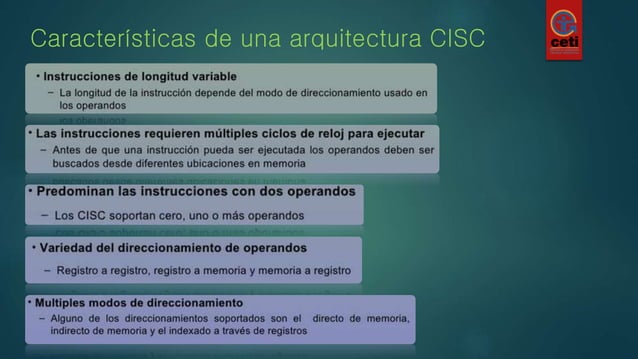 Arquitecturas risc y cisc