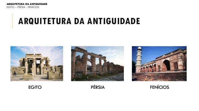 Arquitetura da antiguidade