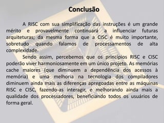 Arquiteturas_risc_e_cisc | PPT