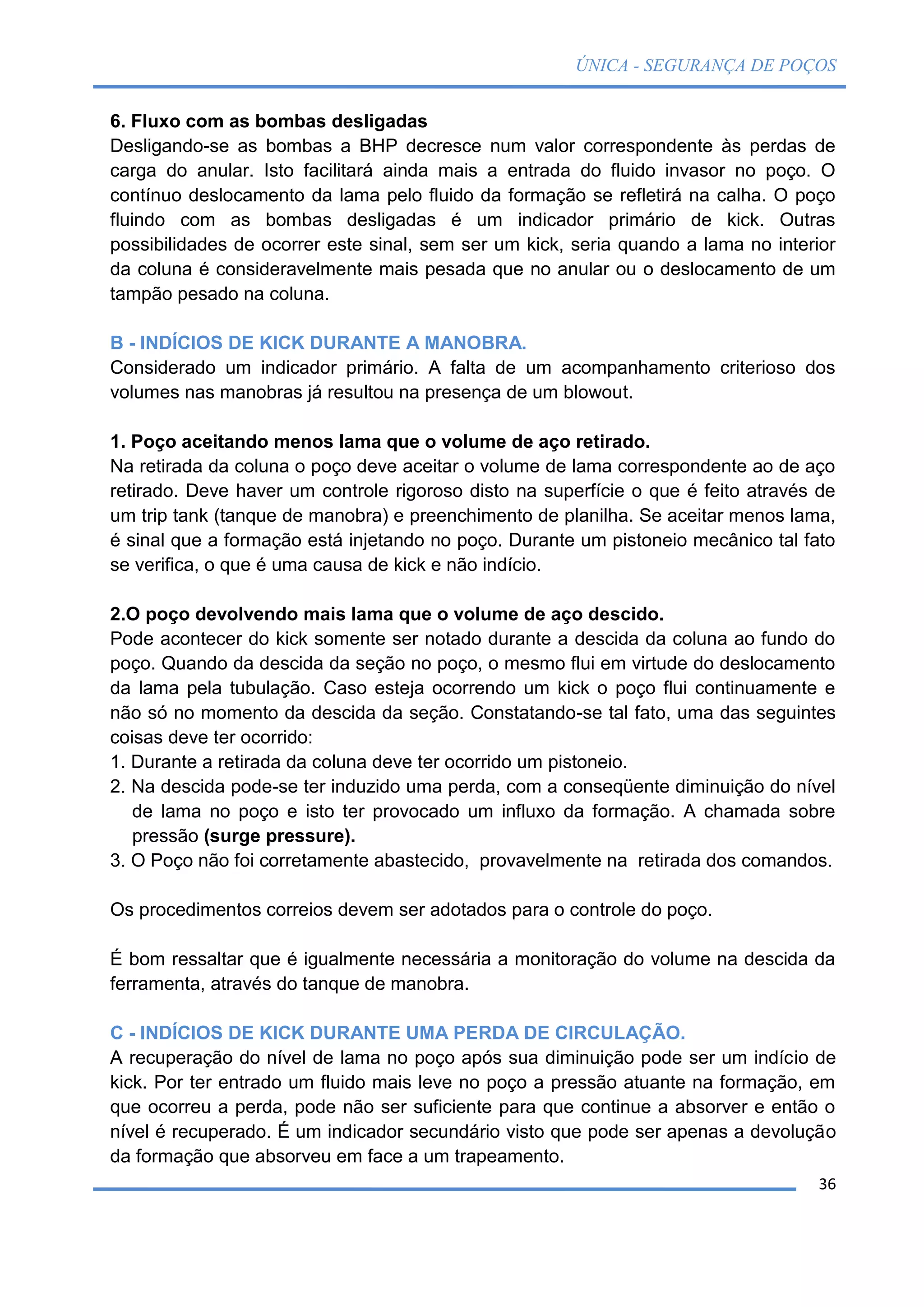 Arquivo controle de poços fluidos kick blow out preventer | PDF