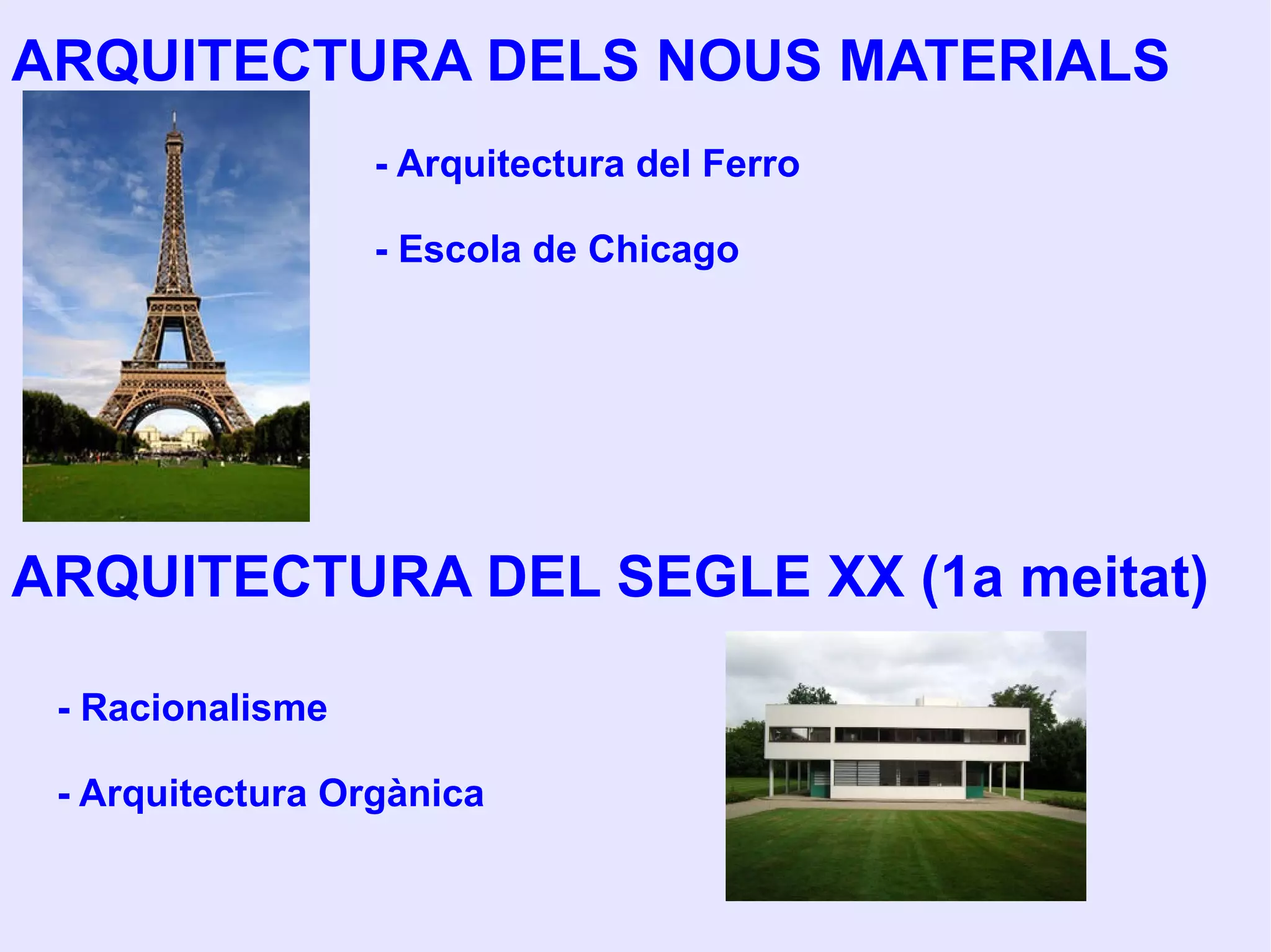 Arquitectura dels nous materials | ODP