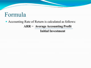 Average rate 0f return | PPTX