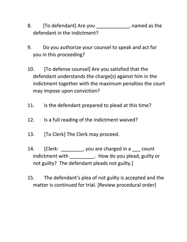 Arraignment Script for Defendant in Federal Court.pdf