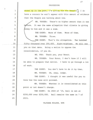 Arraignment transcript | PDF | Crime & Harmful Acts to Individuals ...