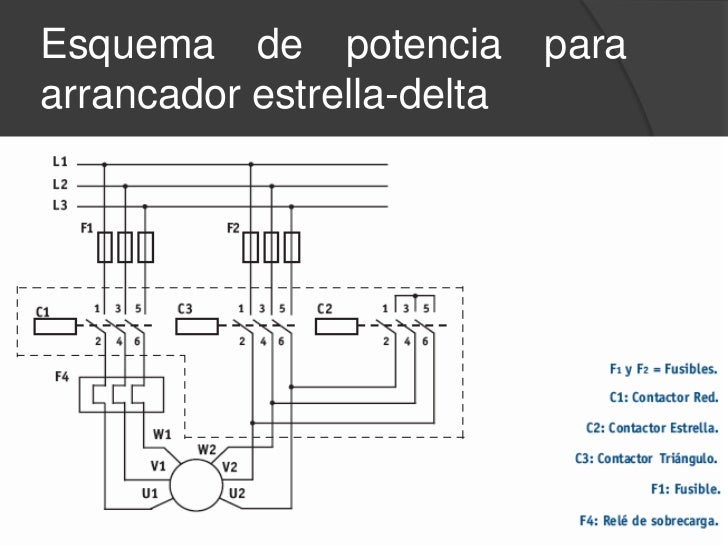 Arrancador estrella delta para motor trifásico de inducción