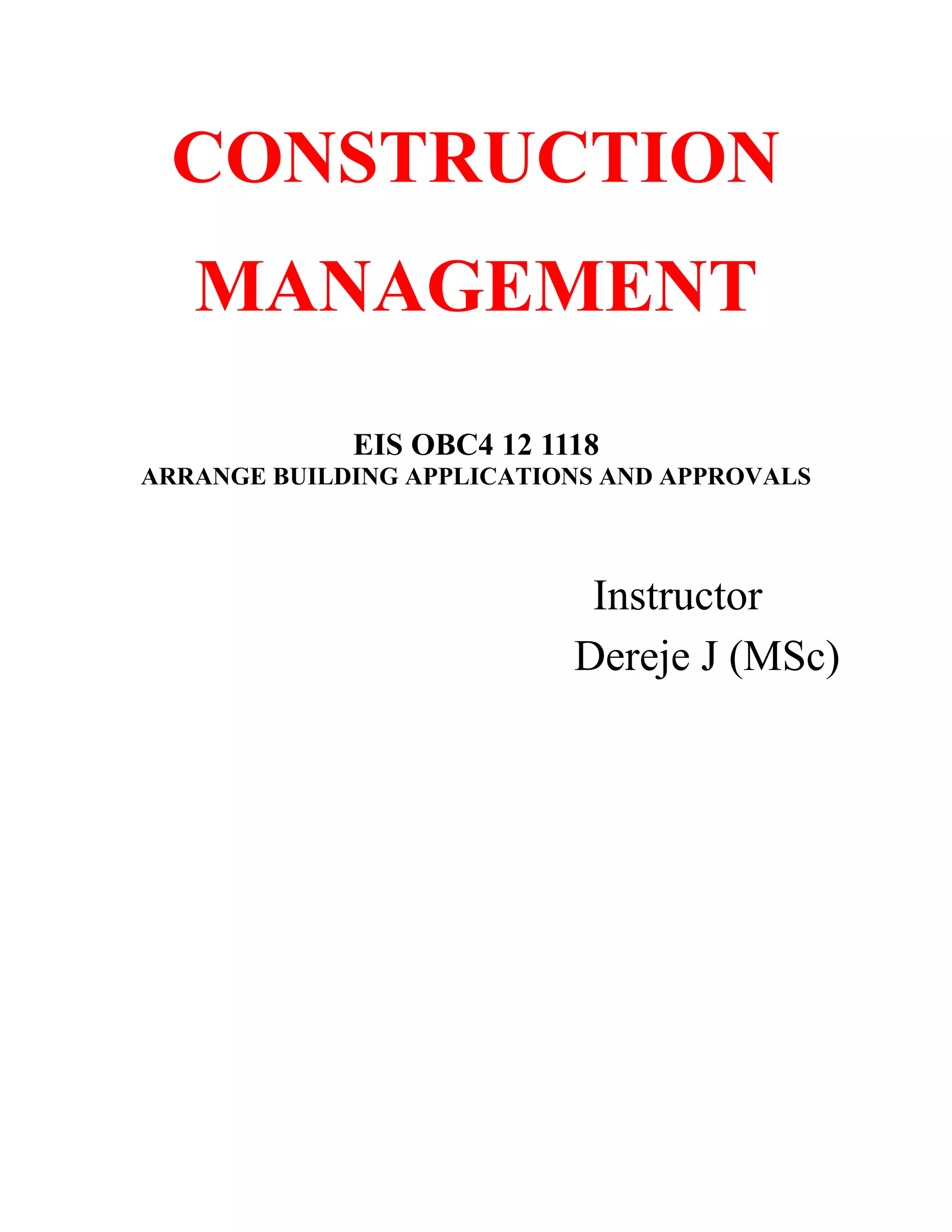 Arrange building applications and approvals.pdf