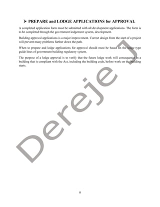 Arrange building applications and approvals.pdf