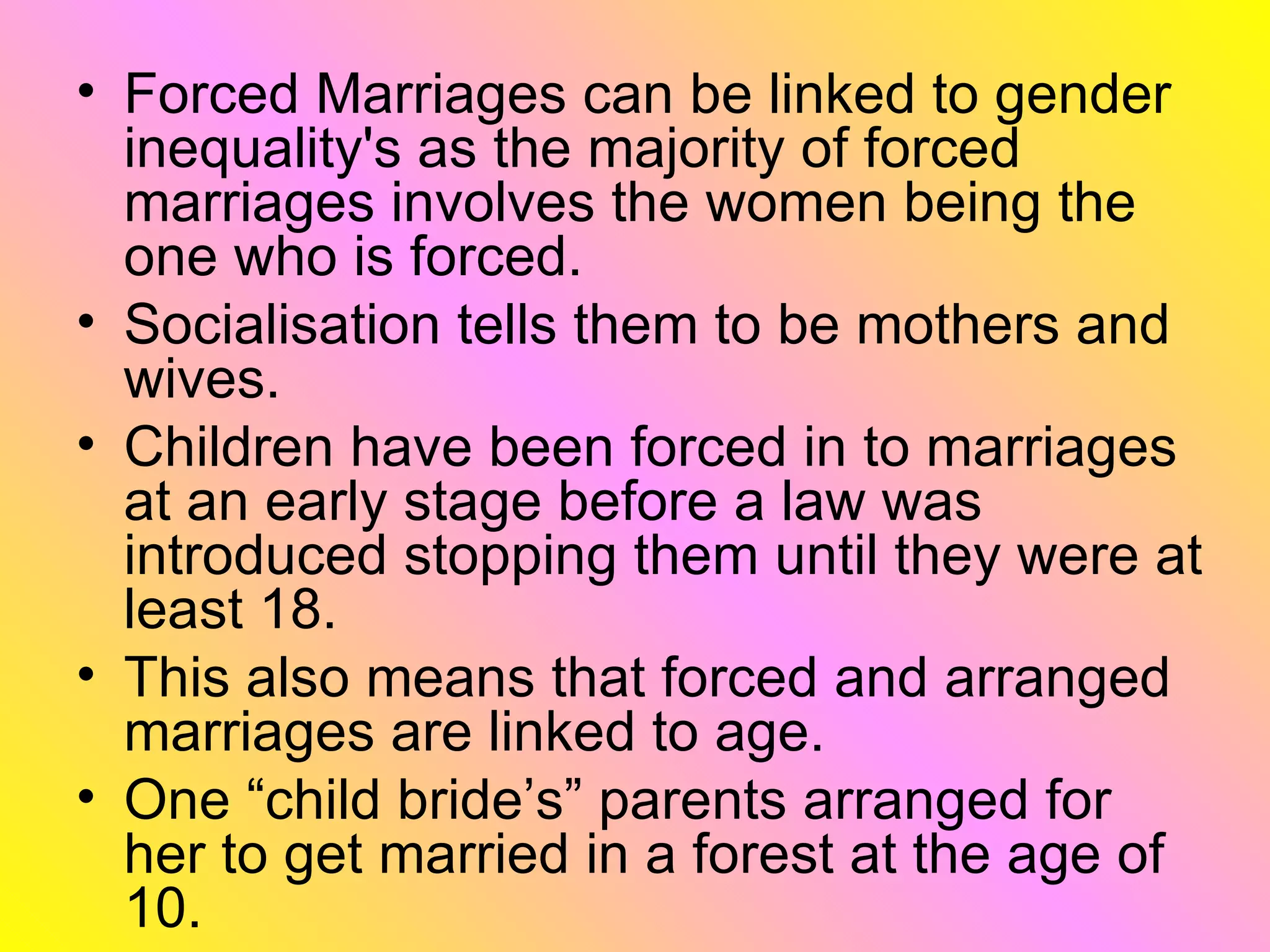 Arranged and forced marriages | PPT