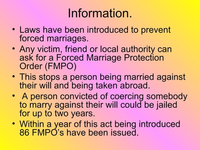 Arranged And Forced Marriages Ppt