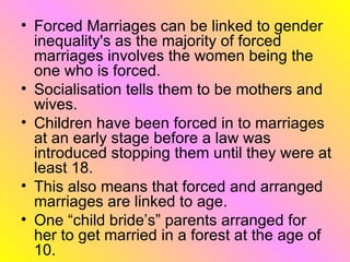 Arranged and forced marriages | PPT | Free Download