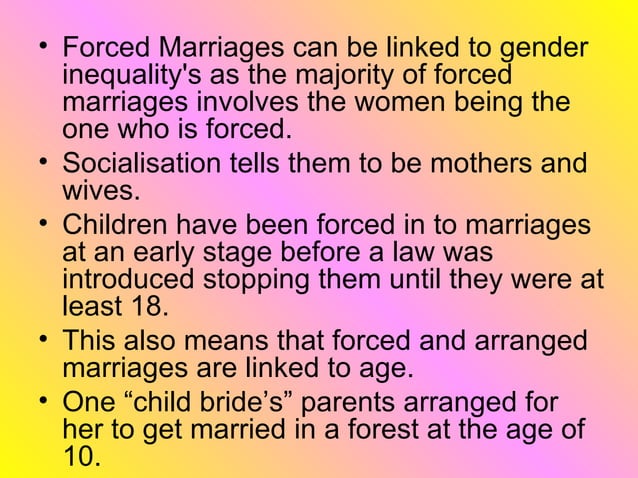 Arranged And Forced Marriages Ppt