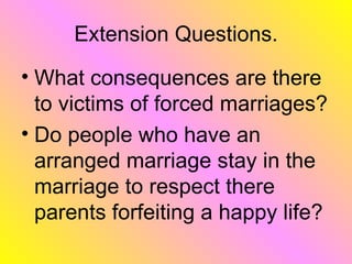 Arranged and forced marriages | PPT