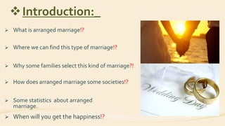 Arranged marriage | PPT