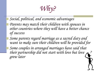 Arranged Marriages | PPT