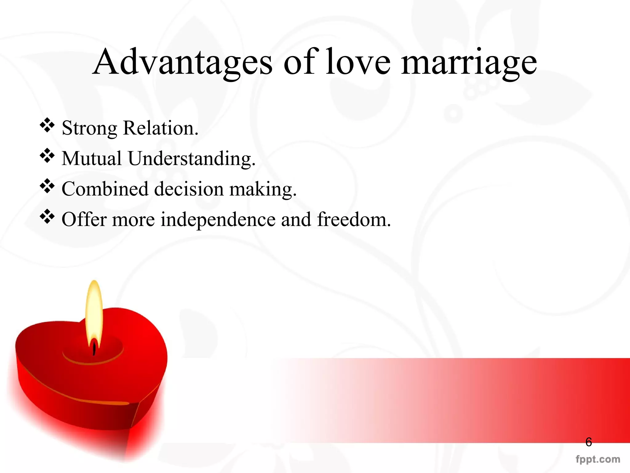 Arranged marriage vs love marriage | PPT