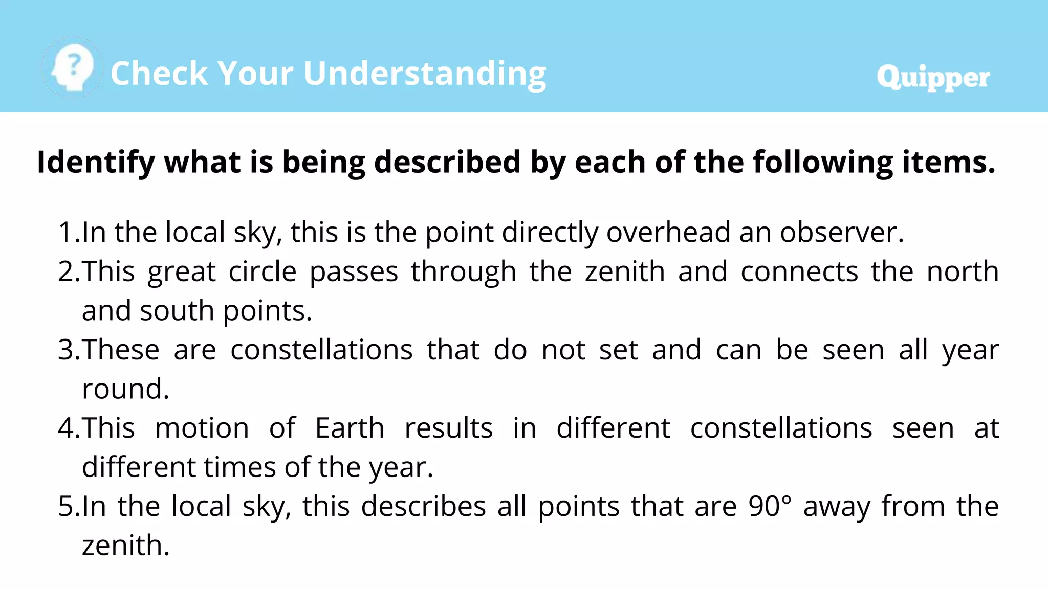 Arrangement of Stars, Position of Constellations - Week 5.pptx