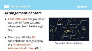 Arrangement of Stars, Position of Constellations - Week 5.pptx