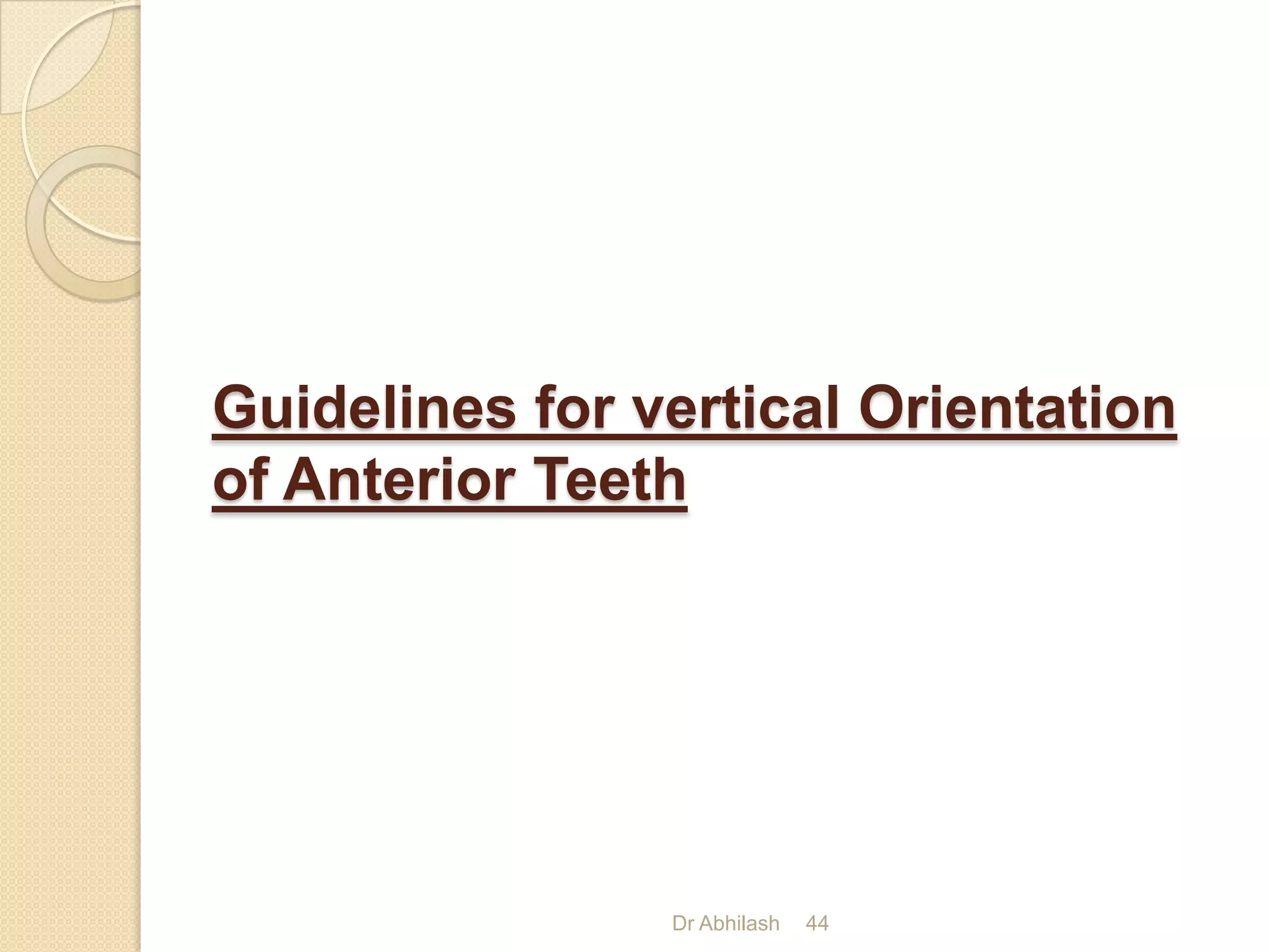 Arrangement of teeth in complete denture | PPTX