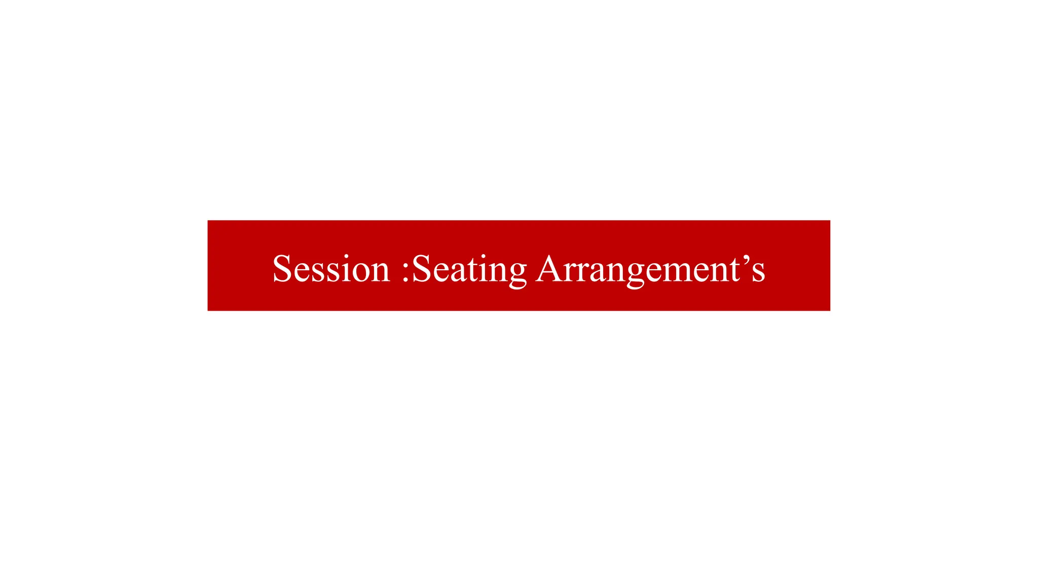 Seating arrangement of logical reasoning | PPTX