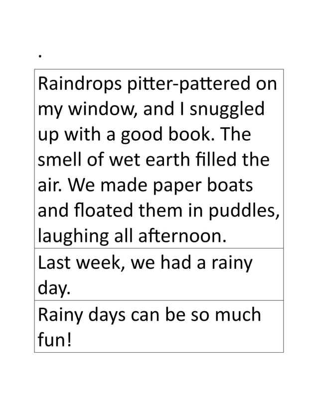 Arrange the jumbled parts of a paragraph large print.docx