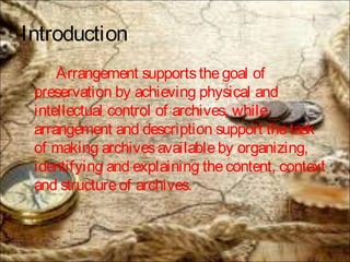 Arranging and Describing Archives | PPT
