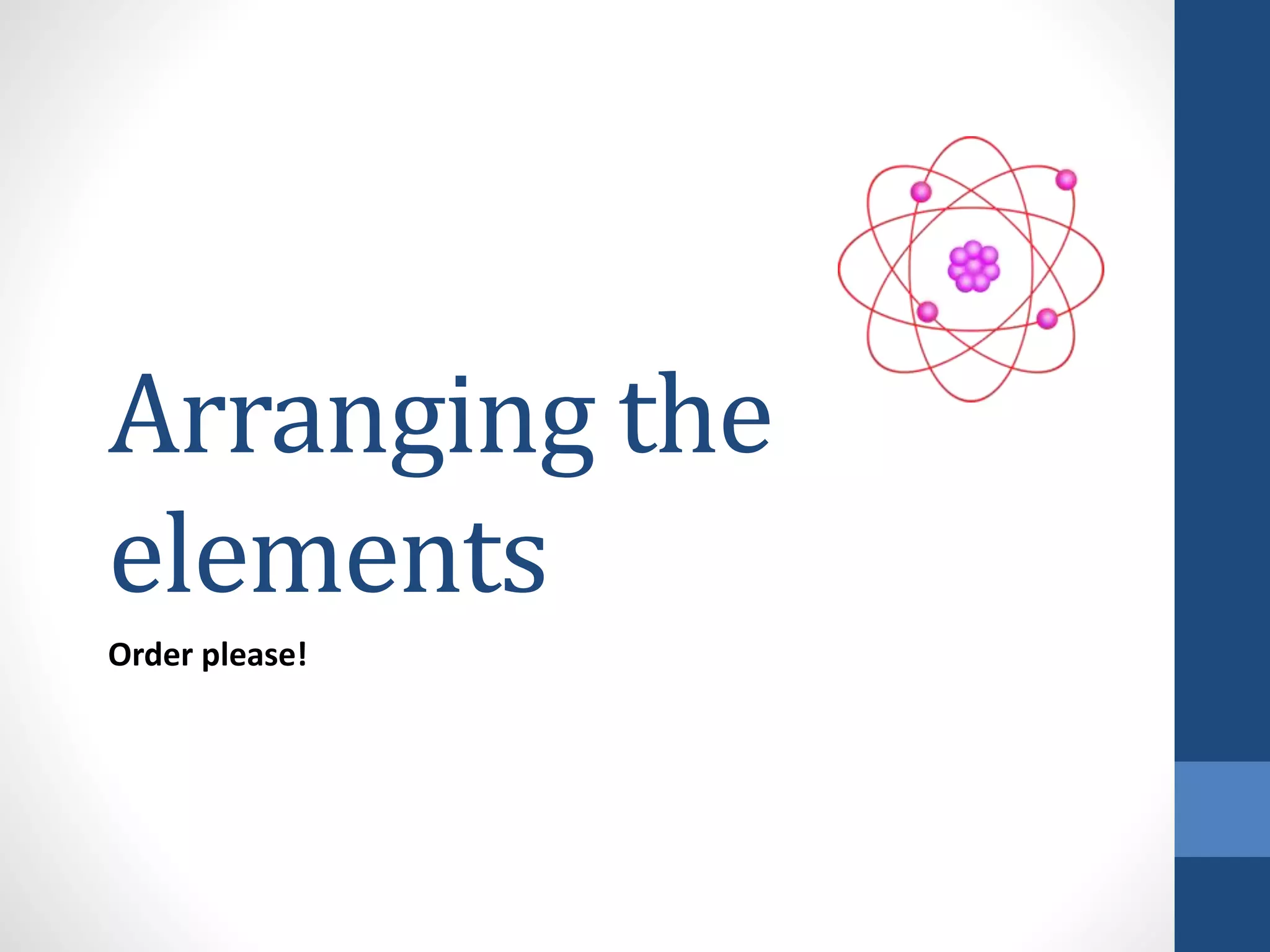 Arranging the elements | PPTX