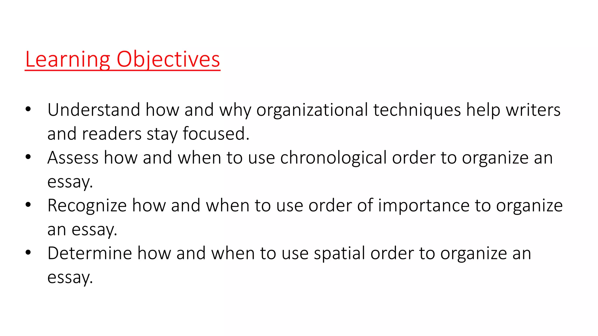 Arranging the information | PPT