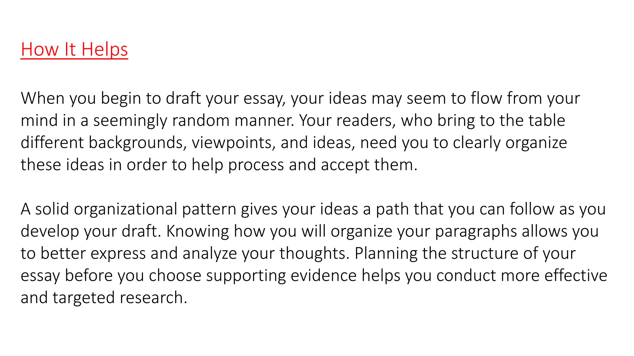 Arranging the information | PPT