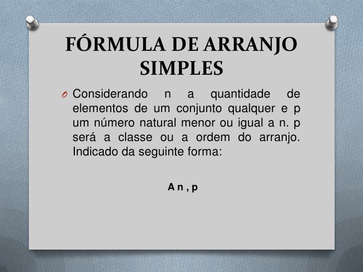 Arranjo simples