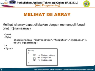 Array pada PHP | PDF