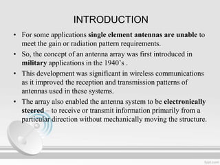array and phased array antennna | PPTX