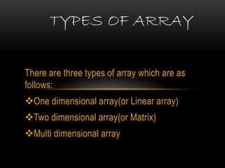 Array | PPT