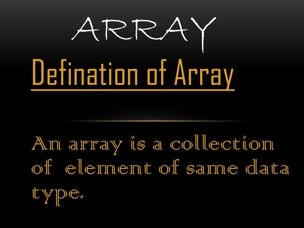 Array
