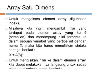 Array | PPT | Free Download