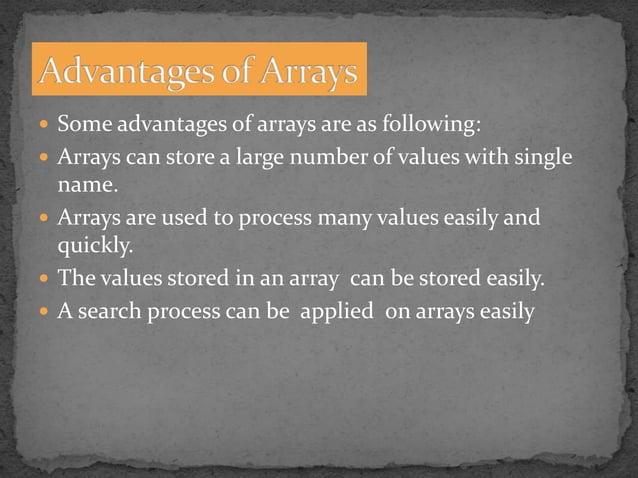 Array | PPT