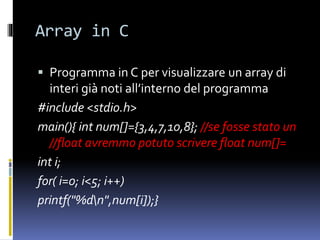 Array | PPSX | Programming Languages | Computing