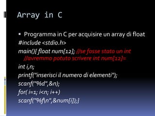 Array | PPSX | Programming Languages | Computing
