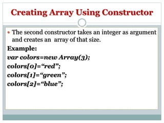 How to Create an Array & types in PHP | PPTX