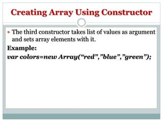 How to Create an Array & types in PHP | PPTX