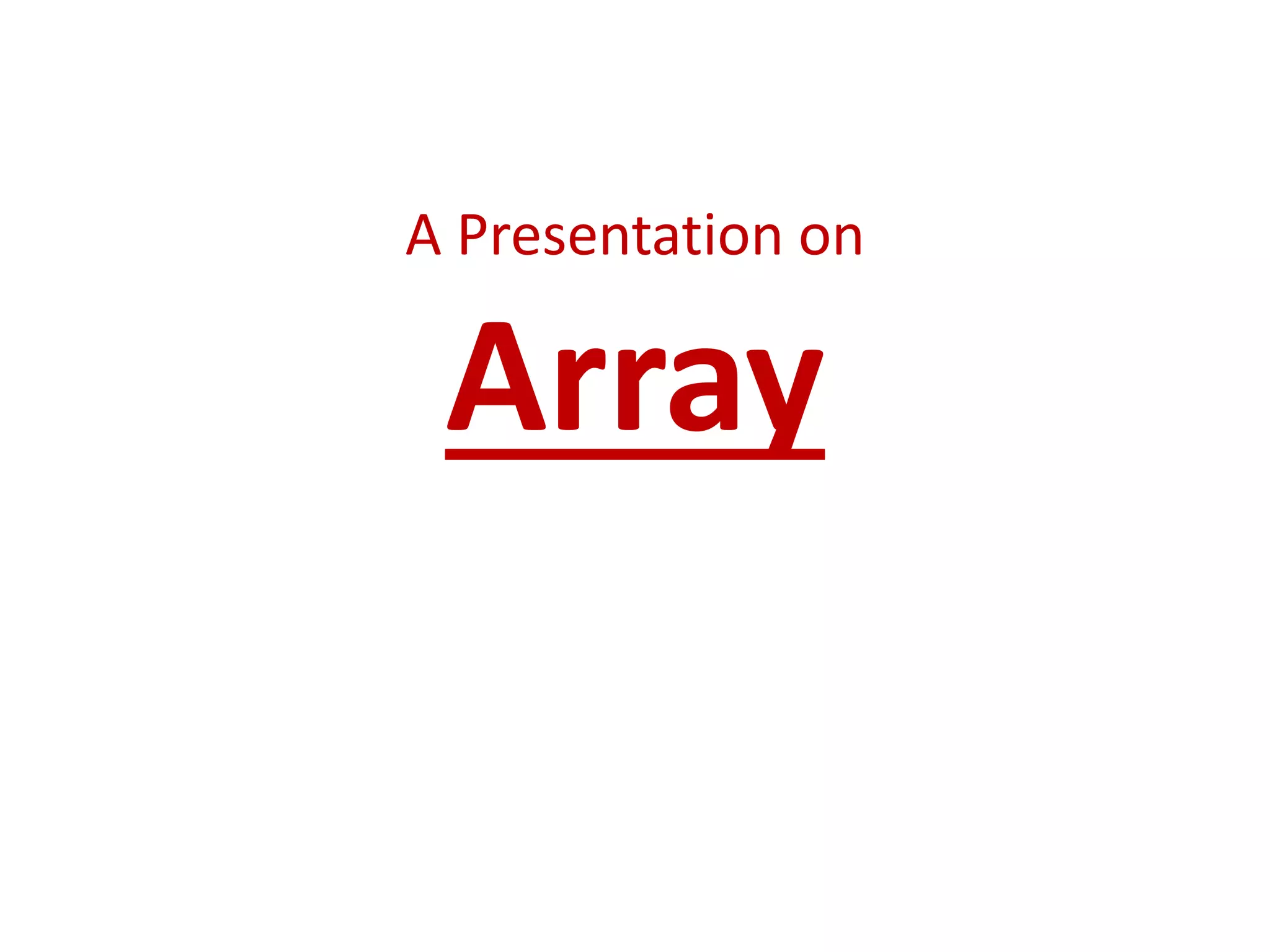 Array | PPTX