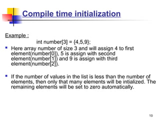 uderstanding arrays and how to declare arrays | PPT
