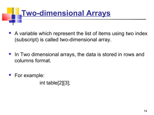 Array in c | PPT