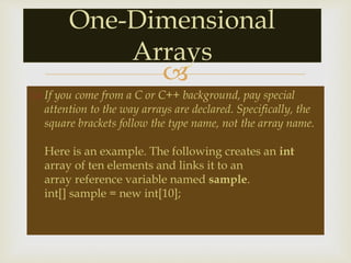 Array | PPT