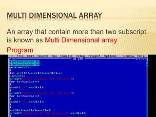 Types of Arrays | PPTX