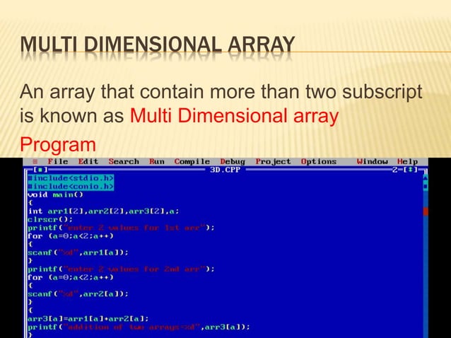 Types of Arrays | PPTX