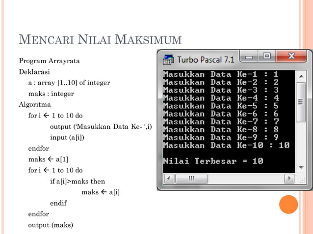 Algoritma Array | PPT