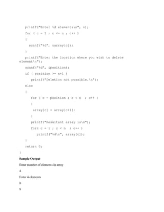 1D Array | PDF | Programming Languages | Computing