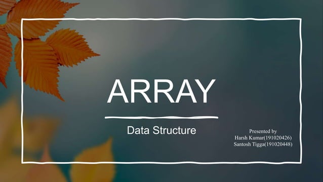 Array Ppt