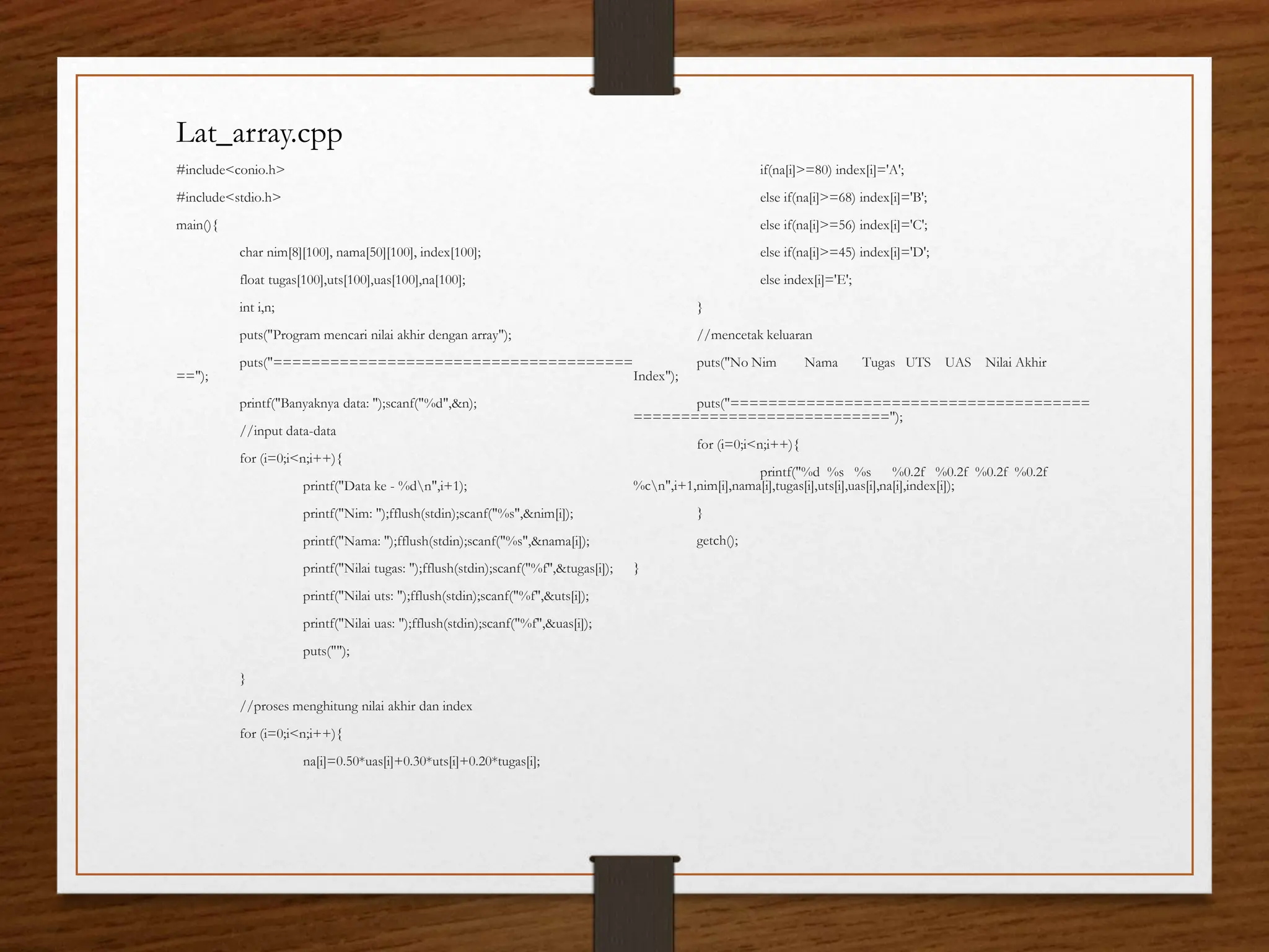 materi array 1 dimensi 2 dimensi,multidimensi | PPTX