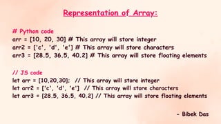 Array Data Structure & it's type........ | PPT